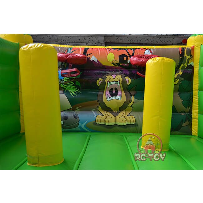 African animals inflatable jumping moonwalk - Ruichen Inflatables