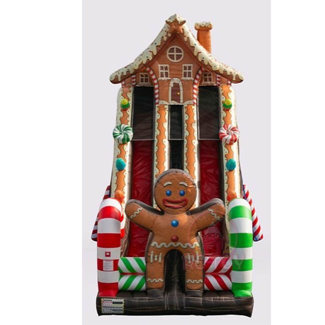 Gingerbread Man Inflatable Slide RC1096 - Ruichen Inflatables