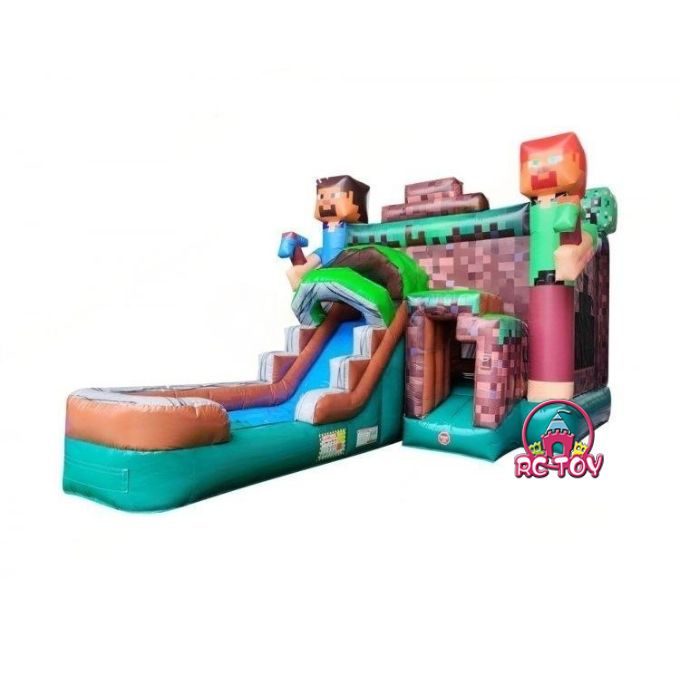 Minecraft Water Combo Slide - Ruichen Inflatables | Commercial ...